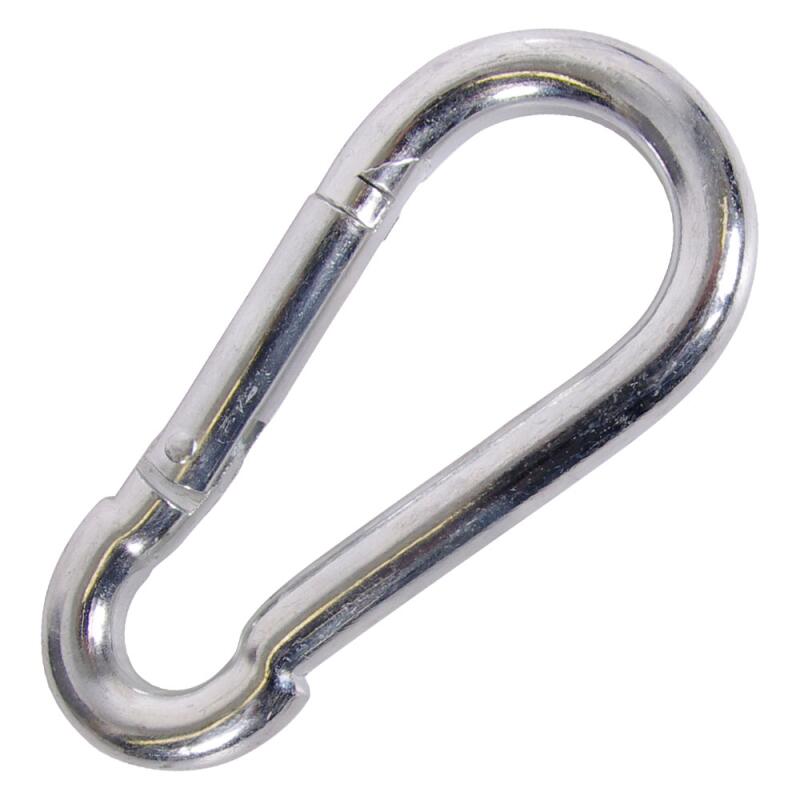 DIN 5299 Karabinerhaken birnenförmig Stahl verzinkt Form C 70x7 50 St ...
