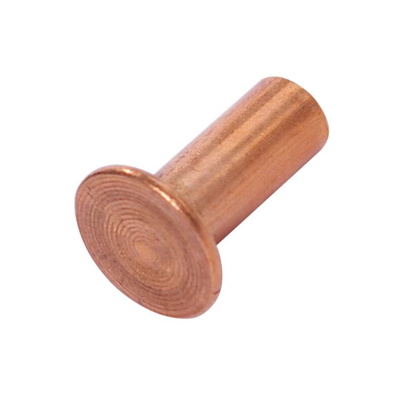 DIN 7338 Halbhohlniete Kupfer für Brems- und Kupplungsbeläge Form B 5 ...