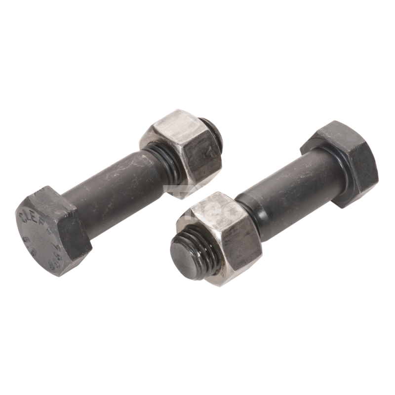 DIN 7968 Sechskant-Passschrauben Mu Stahl 5.6 blank mit Mutter für St ...