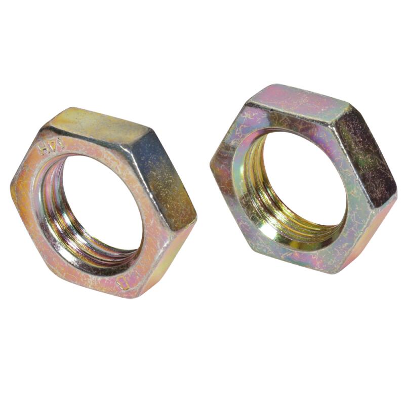 DIN 80705 Flache Muttern Stahl 14 H gelb chromatiert kleine SW Feinge ...