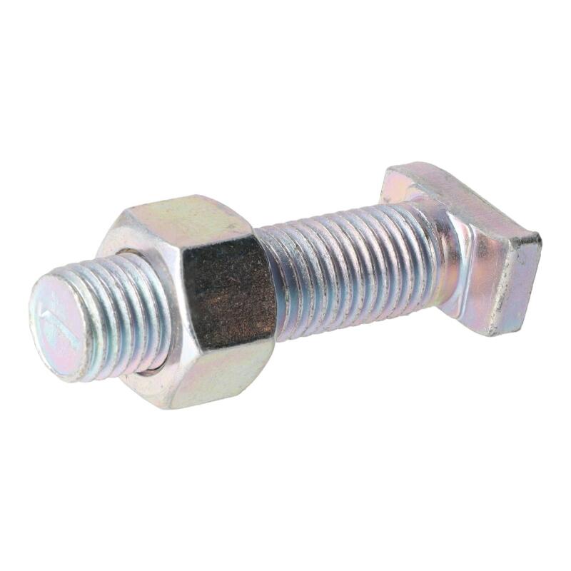 Halfenschrauben Typ 38/17 Hammerkopf Mu 4.6 verzinkt mit Sechskantmut ...