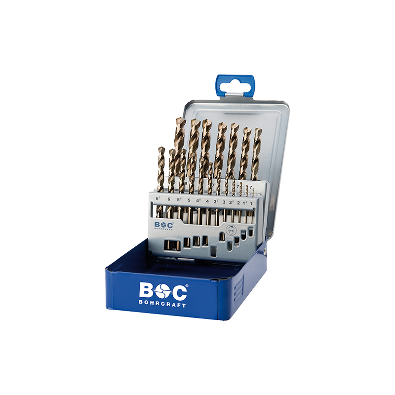 Spiralbohrer-Set HSS-E (Co8) DIN 338 Typ N-HD Bohrcraft Profi-Plus, 89,49