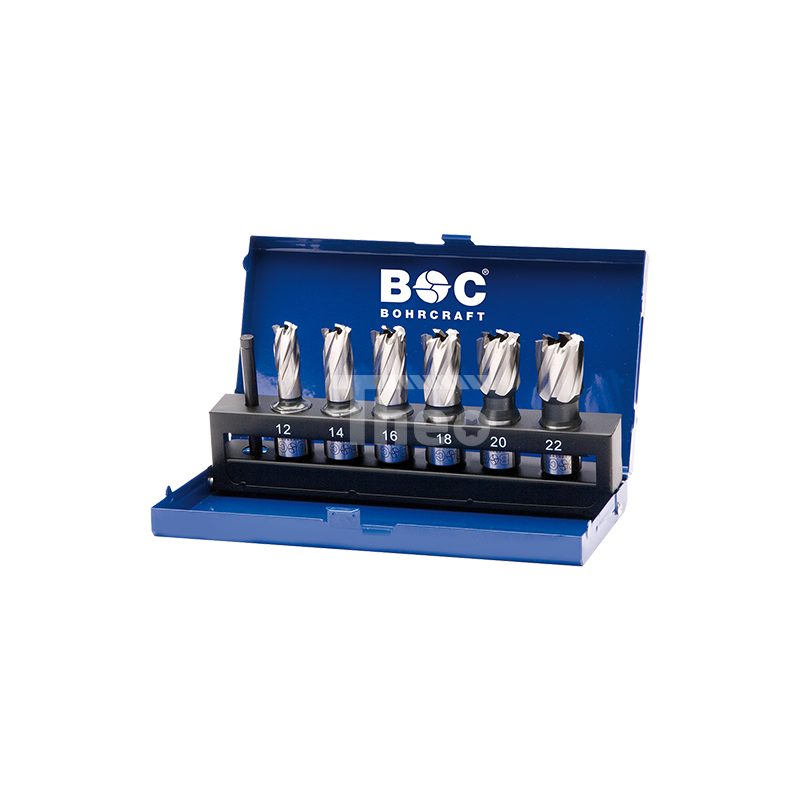 Kernbohrer-Set HSS-E kobalt mit Weldonschaft (3/4Zoll) Bohrcraft Prof ...
