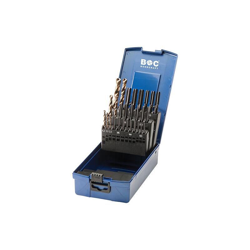 Handgewindebohrer-Set DIN 352 HSS-E Metrisch Bohrcraft Profi-Plus, 101,04