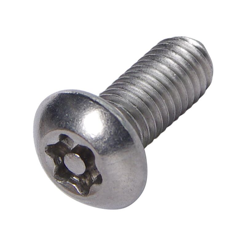 Flachrundkopf-Sicherheitsschrauben ähnl. ISO 7380 TX + Pin Edelstahl, 6 ...