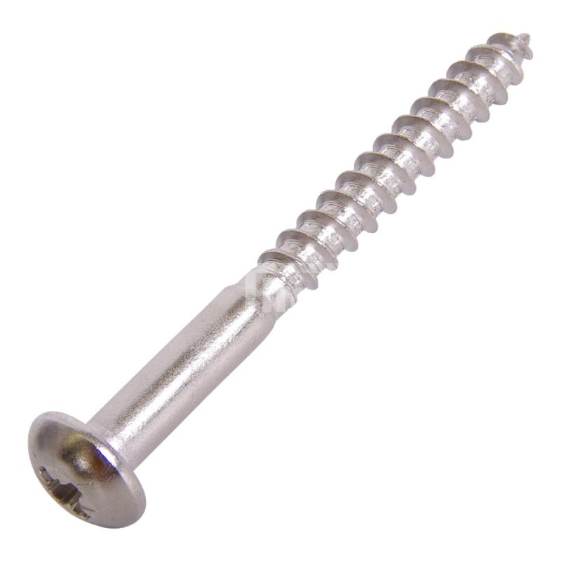 DIN 7996 Holzschrauben Halbrundkopf-Z Edelstahl A2 5x60 200 Stück, 18,81