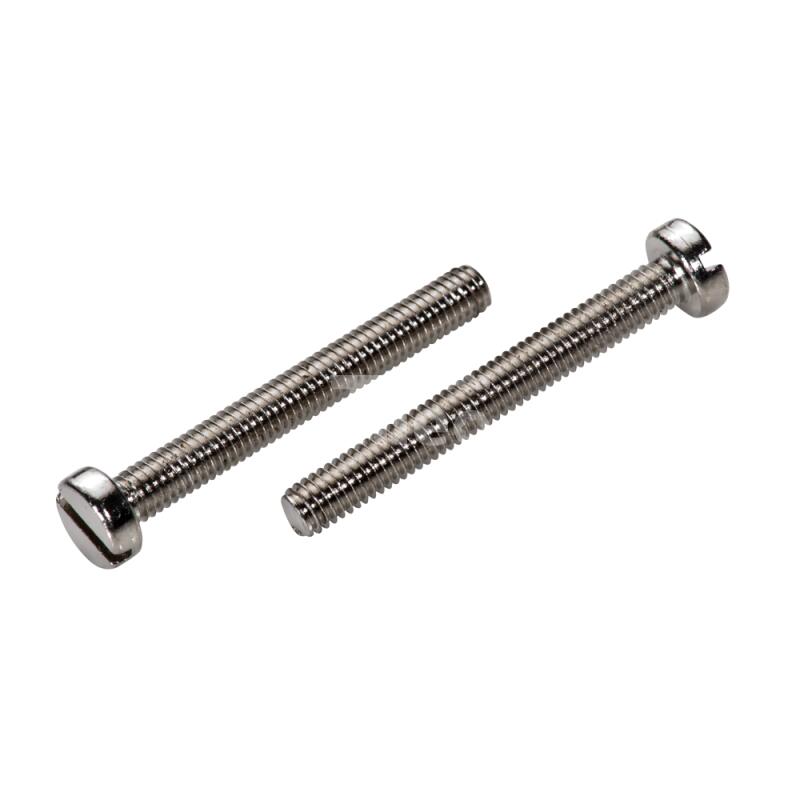 DIN 84 Zylinderschrauben Schlitz Messing vernickelt, 10,16