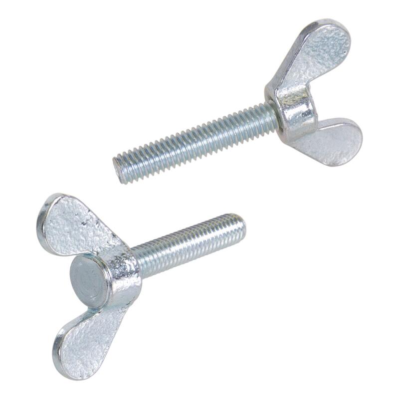 DIN 316 Flügelschrauben deutsche Form Temperguss verzinkt M 5x12 100 ...