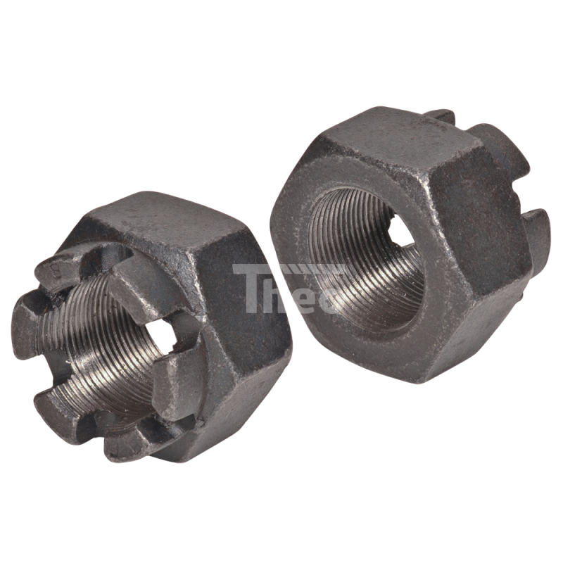 DIN 935 Kronenmuttern Feingewinde Stahl Kl. 6 blank, 3,25