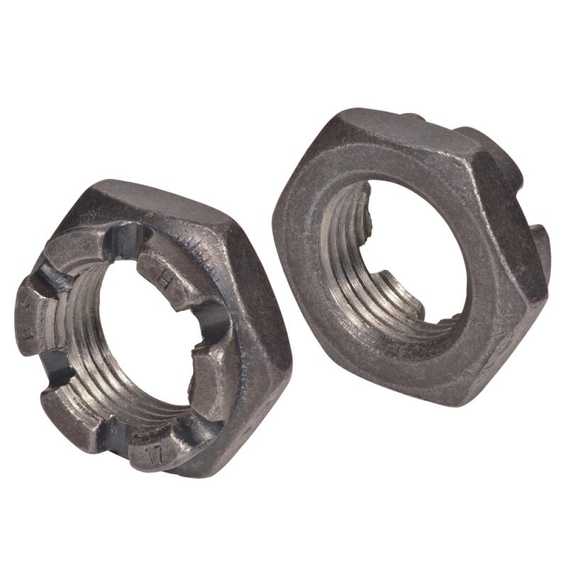 DIN 937 Kronenmuttern Feingewinde niedrige Form Stahl 17 H blank, 3,31