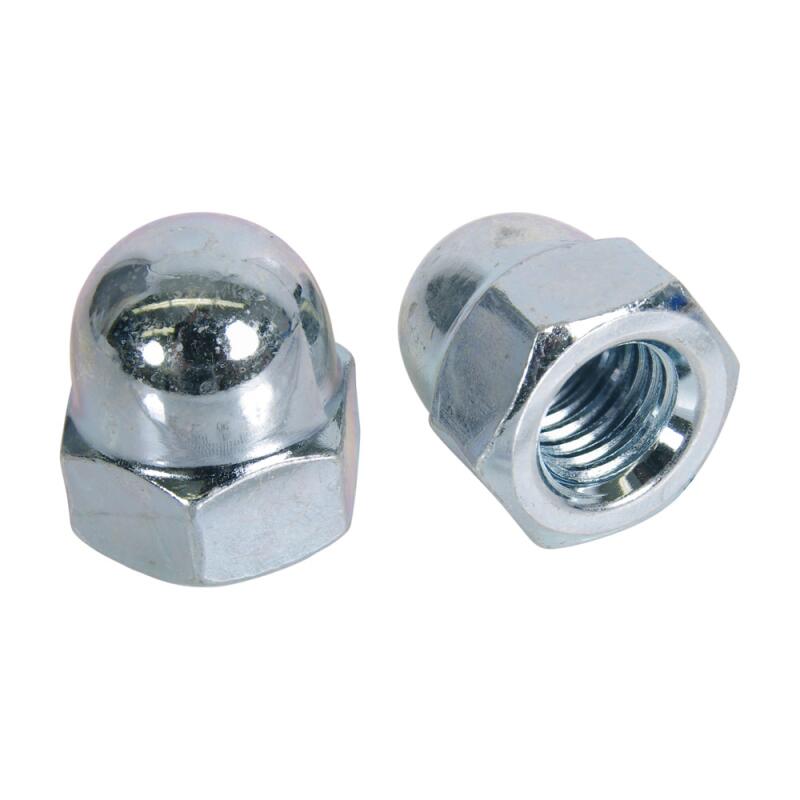 DIN 1587 Hutmuttern Sechskant Stahl verzinkt hohe Form M 12 200 Stück, 27,00
